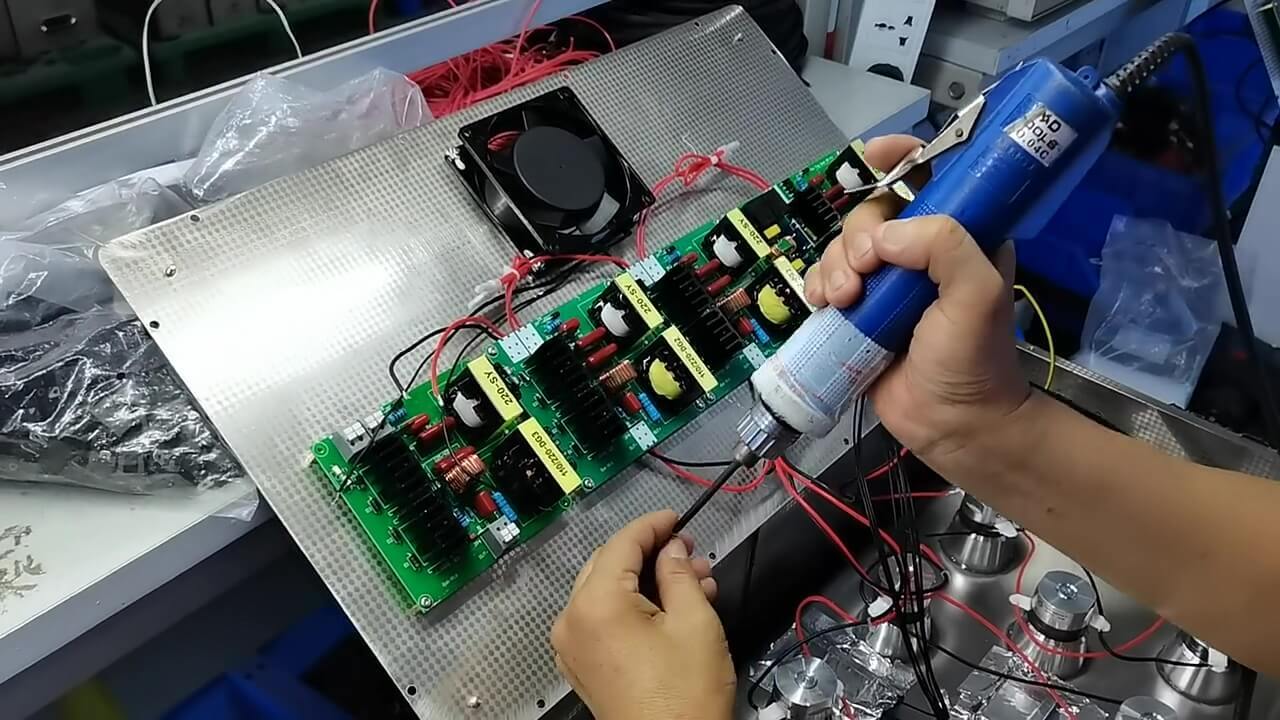 Ultrasonic Cleaning Machine PCB Motherboard Installation - Granbosonic